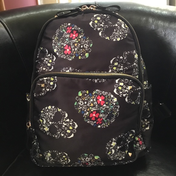 MMS Design Studio | Bags | Sugar Candy Skulls Floral Colors Lg Sateen ...